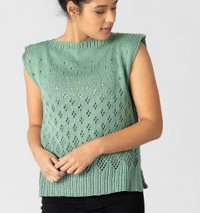 Play with Easy Eyelets with the Zeffira Knitting Pattern – Knitting
