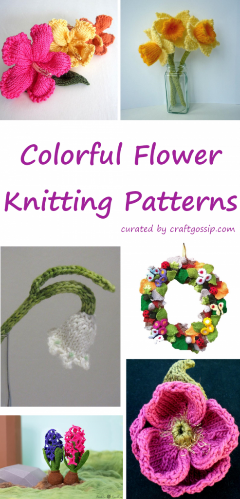How To Knit Flowers – Flower Knitting Patterns – Knitting