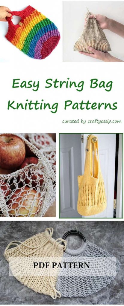 String Market Shopping Bag Knitting Patterns – Knitting