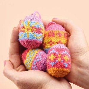Fair Isle Eggs to Knit for Easter – Knitting