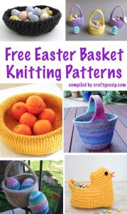 Free Easter Basket Knitting Patterns – Knitting