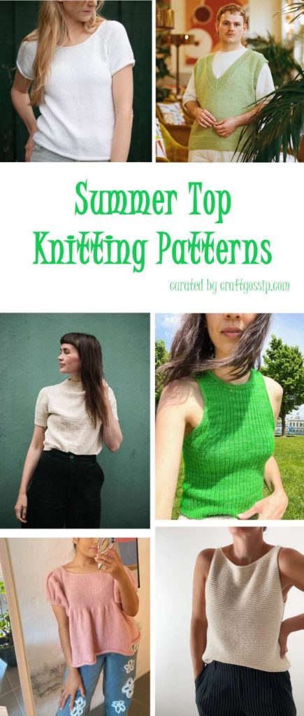 Easy Tops to Knit for Spring and Summer – Knitting