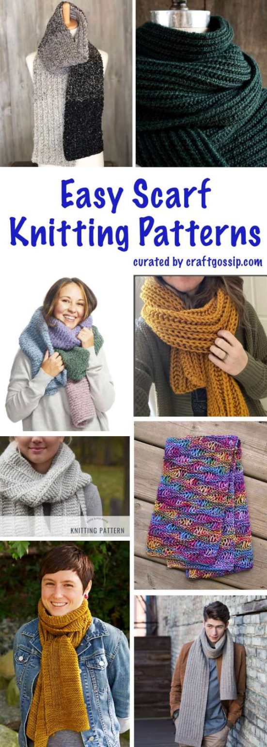Easy Scarf Knitting Patterns for Beginners – Knitting