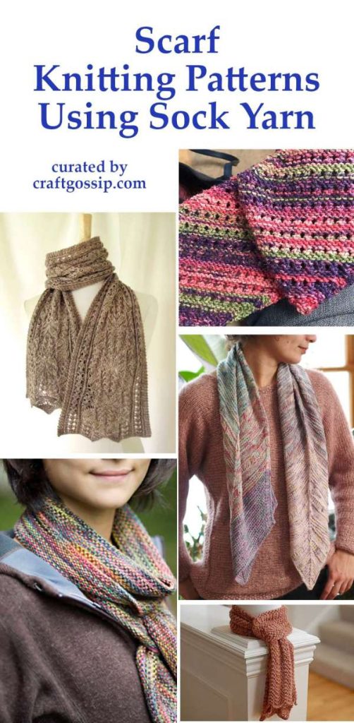 Scarf Knitting Patterns Made with Sock Yarn – Knitting