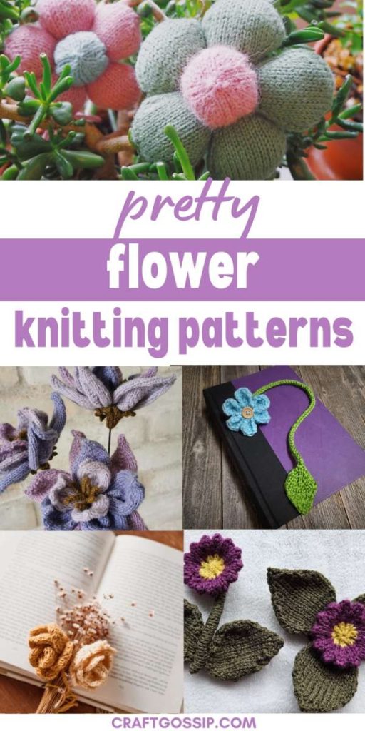 Knit Some Pretty Flowers for Spring – Knitting
