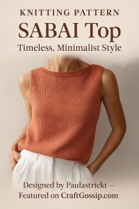 Knitting Pattern Review: Sabai Top by PaulaStrickt – Knitting