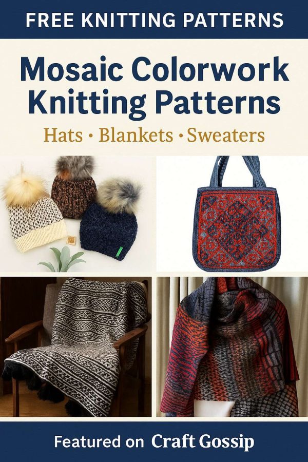 Mosaic Colorwork Knitting Patterns – Knitting
