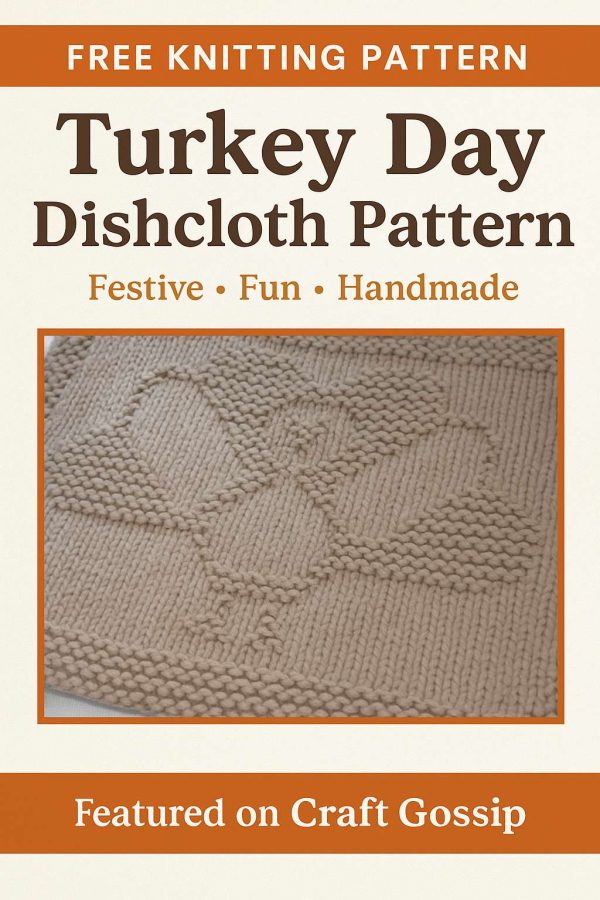 Turkey Day Thanksgiving Dishcloth Knitting Pattern – Knitting