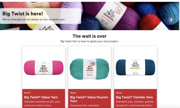 Big Twist Yarn Now Available at Michaels – Knitting