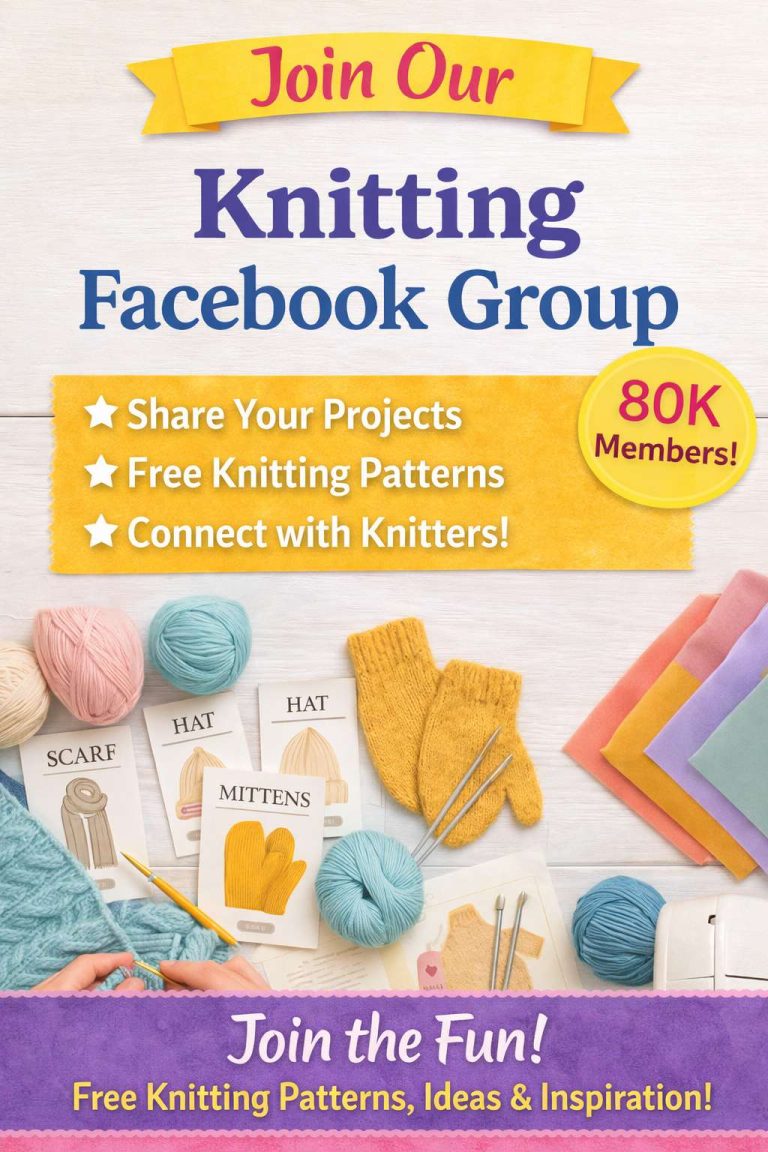 Join Our Knitting Facebook Group with 80K Members for Free Patterns ...