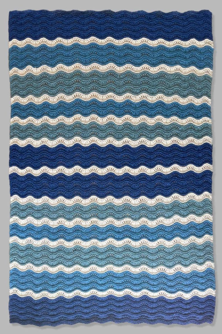 Knit a Blanket with a Fun Ripple Pattern – Knitting