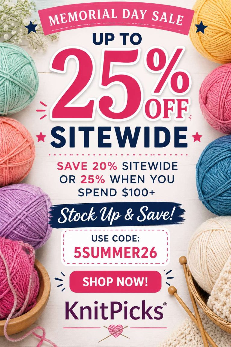 KnitPicks Sale: Save Up To 25% On Yarn, Needles And Knitting Supplies ...