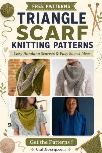 Easy Triangle Scarf Knitting Patterns For Beginners – Knitting